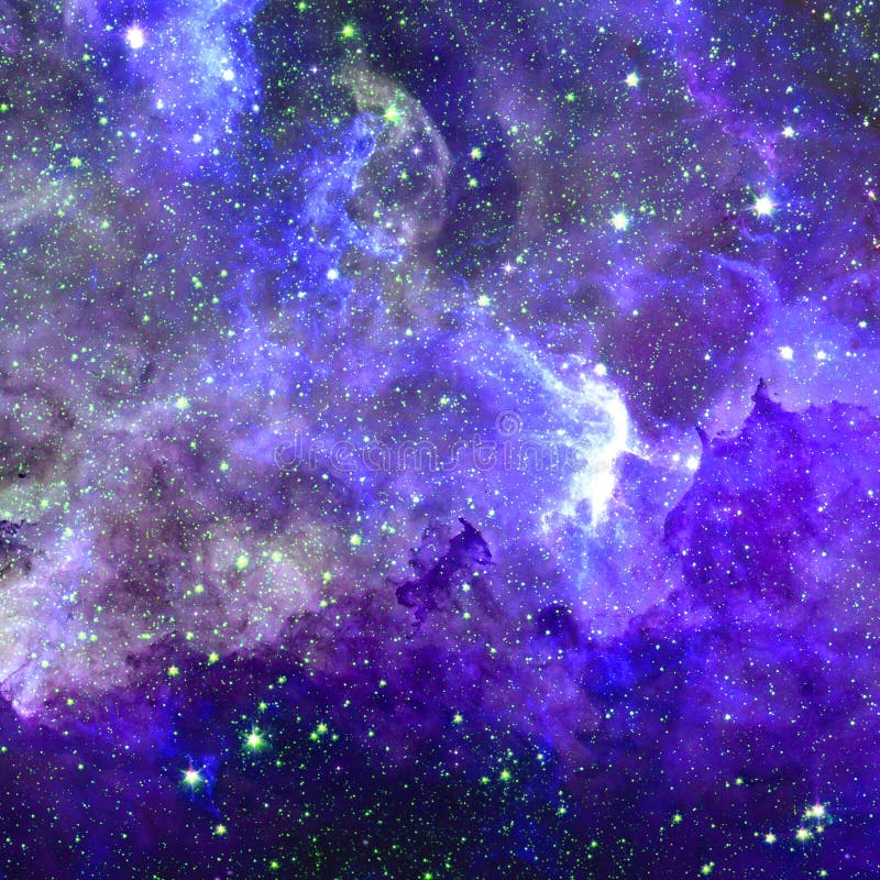 Universe Scene with Planets, Stars and Galaxies in Outer Space Stock ...