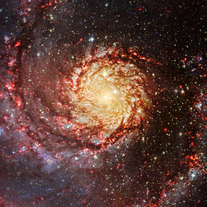 Universe Scene with Planets, Stars and Galaxies in Outer Space Stock ...