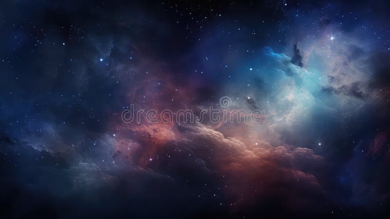 Universe Space Empty Background Stock Illustration - Illustration of ...