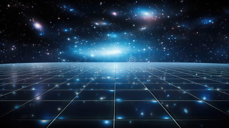 Universe Space Floor Background Stock Illustration - Illustration of ...