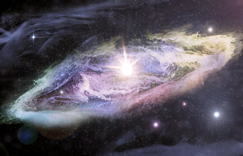 Universe Starscape 3D Illustration Stock Illustration - Illustration of ...