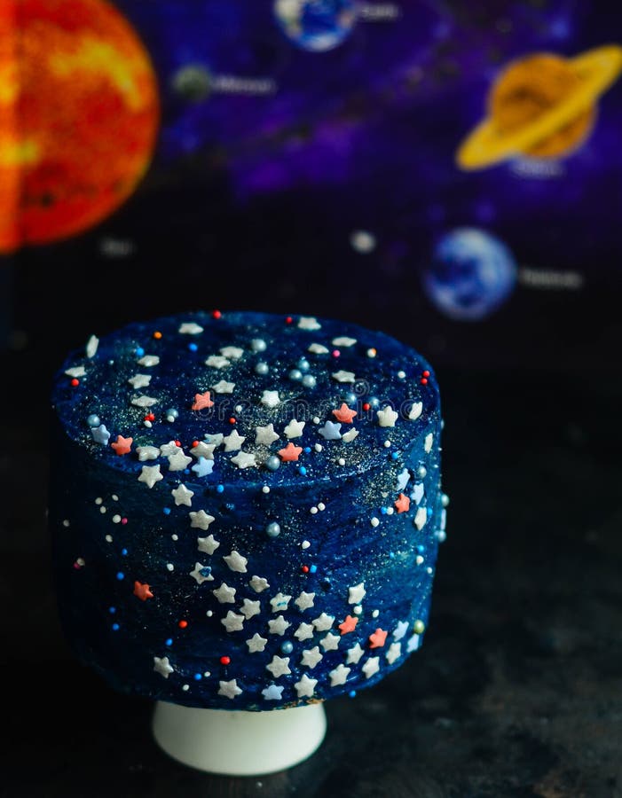 Universe theme cake stock photo. Image of galactic, themecake - 175357064