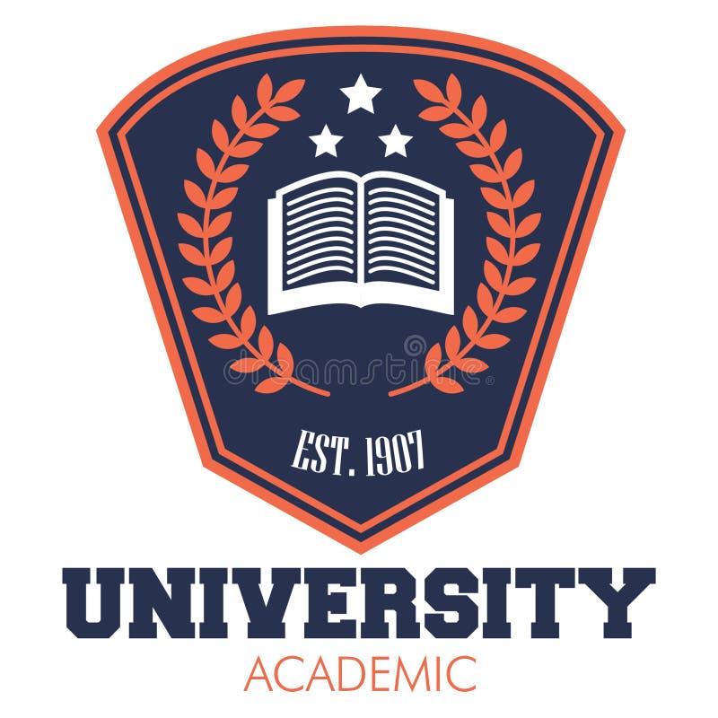 Academic University Badge Design Stock Vector - Illustration of ...
