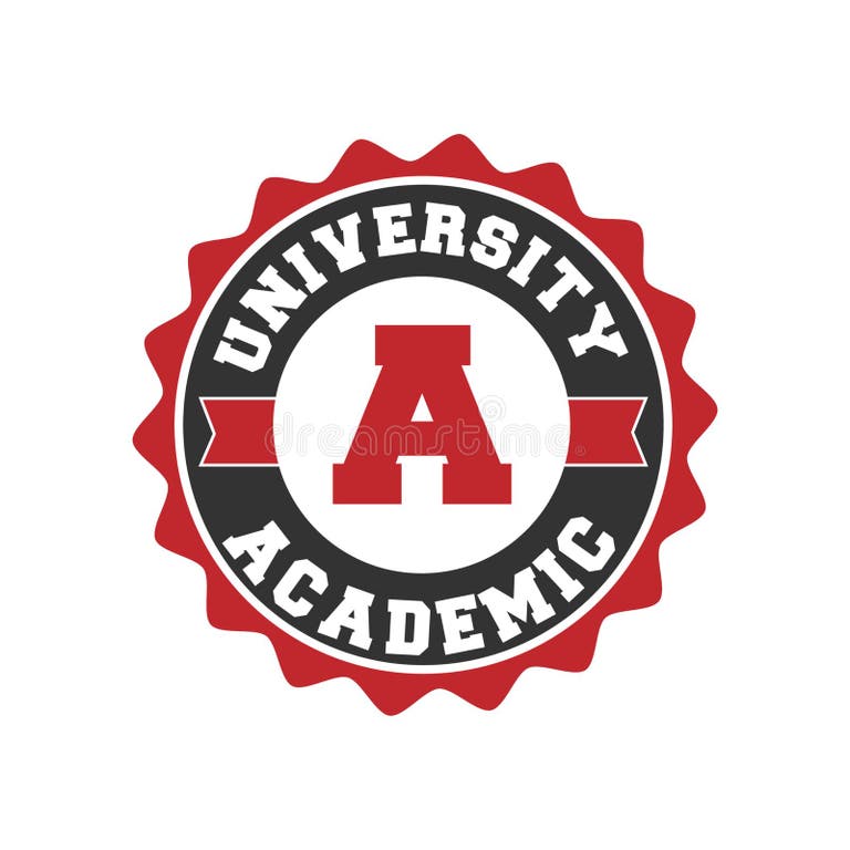 University Academic Logo Element. Vector Illustration Decorative Design ...