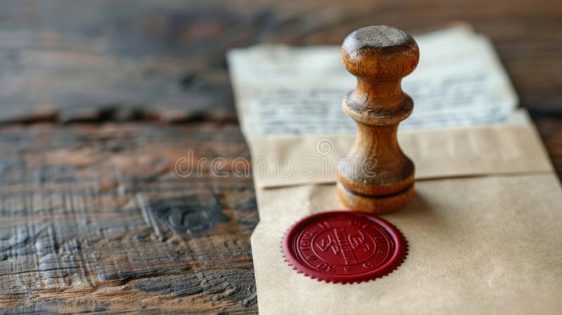 A University Acceptance Letter with a Stamp and Seal, Symbolizing Stock ...