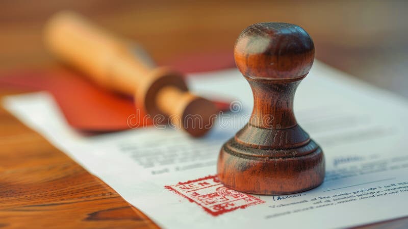 A University Acceptance Letter with a Stamp and Seal, Symbolizing Stock ...