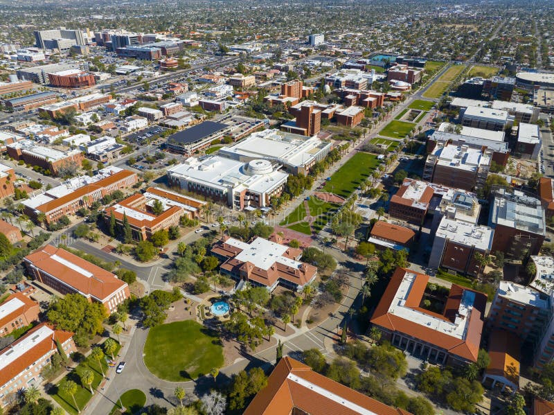 University of Arizona Aerial View, Tucson, Arizona, USA Stock Image ... University of Arizona Aerial View, Tucson, Arizona, USA Stock Image ...