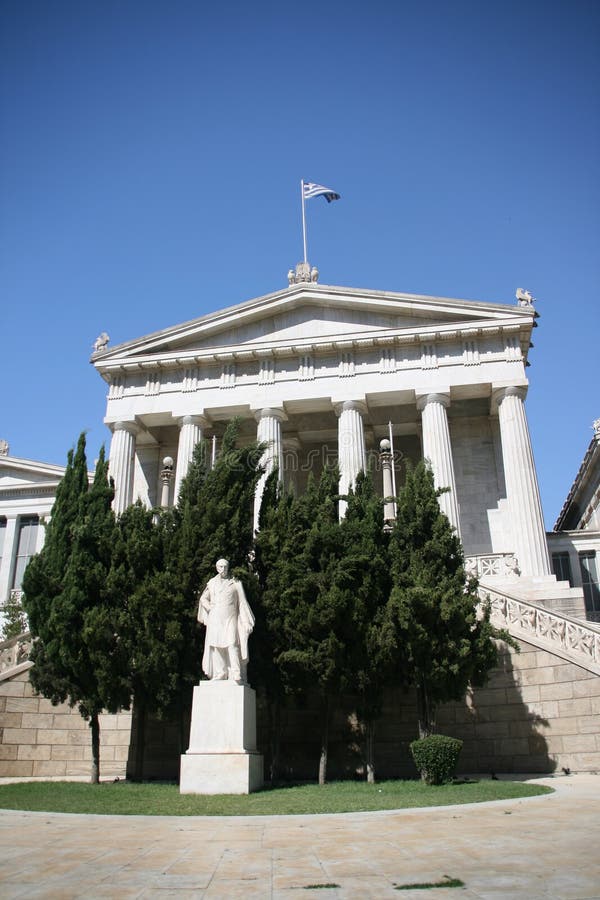 National Library of Athens stock photo. Image of national - 12751228