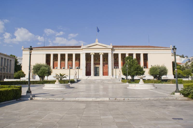 University of Athens, Greece Stock Image - Image of monument, capital ...