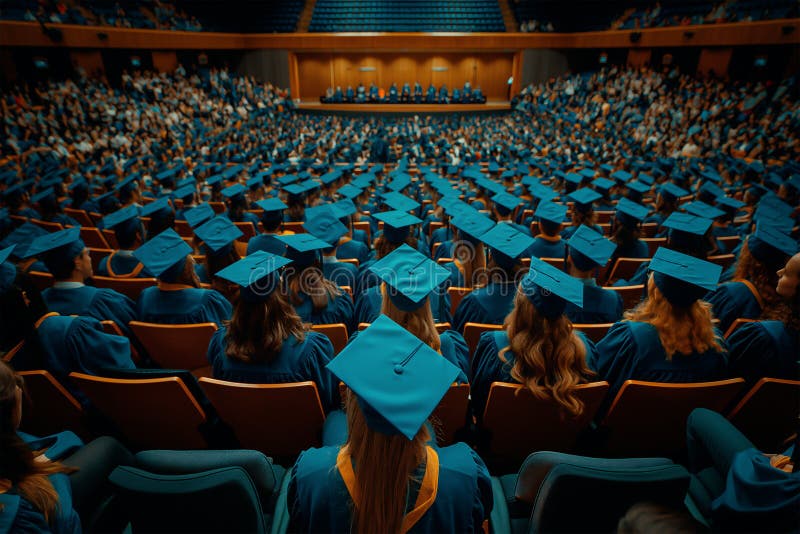 The University Auditorium is Packed with Graduates during the ...