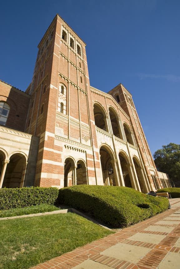 University Brick Architecture Editorial Stock Image - Image of angeles ...