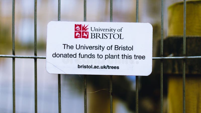 University of Bristol Plaque, Tree Donation Editorial Photography ...