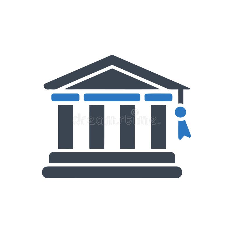 University Building Icon stock vector. Illustration of vector - 361529113