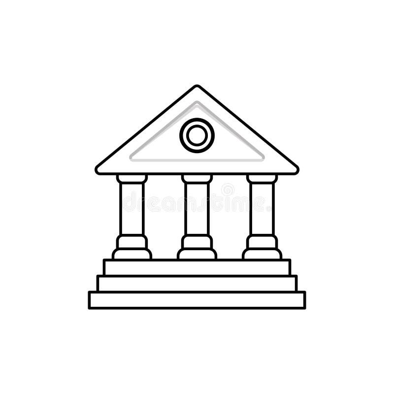 University building symbol stock illustration. Illustration of element ...