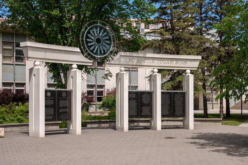 University of Calgary Motto in a Campus Square Editorial Photo - Image ...