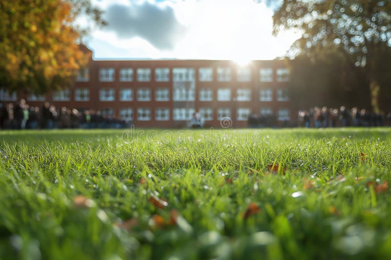 University Campus Background Academic Vibrant Educational Theme Stock ...