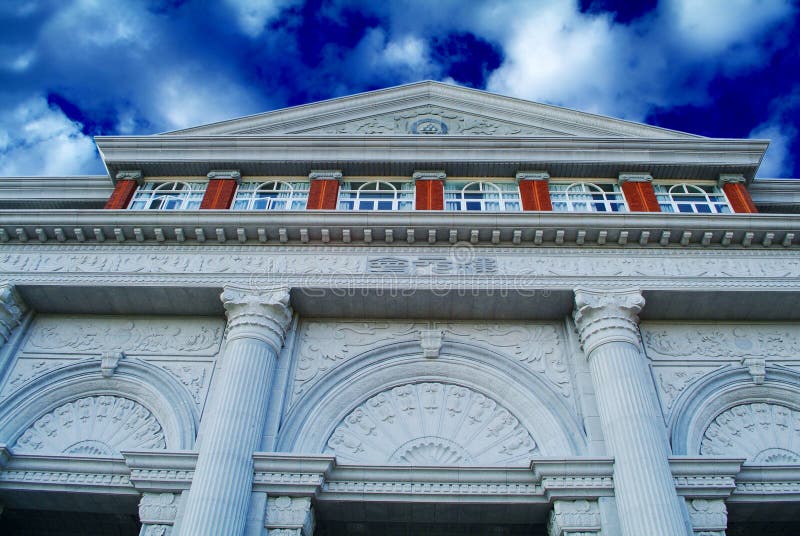 University Campus College Building Stock Image - Image of america ...