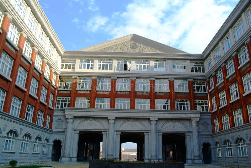 University Campus College Building--Series 1 Stock Image - Image of ...