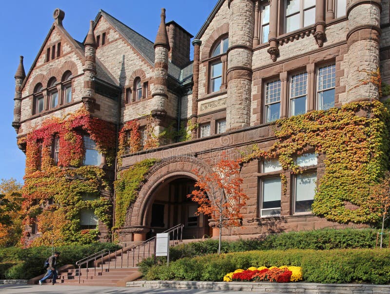 University campus stock image. Image of walking, fall - 64170639