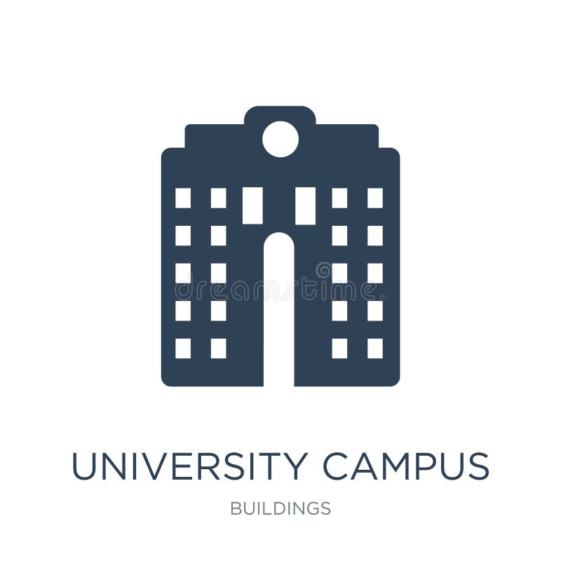University Campus Icon in Trendy Design Style. University Campus Icon ...