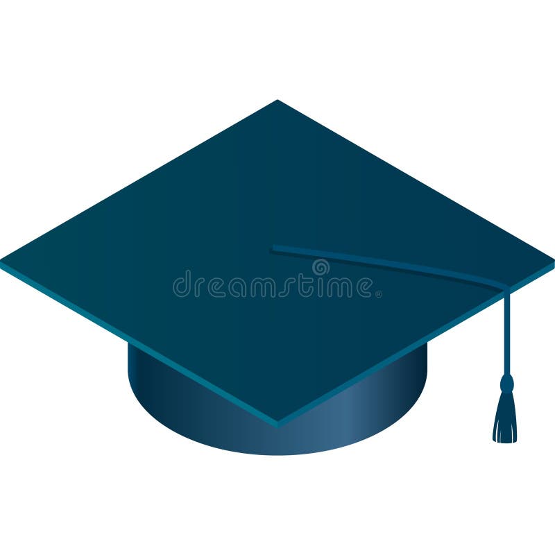 University Cap Vector Education Icon Graduate Hat Stock Vector ...