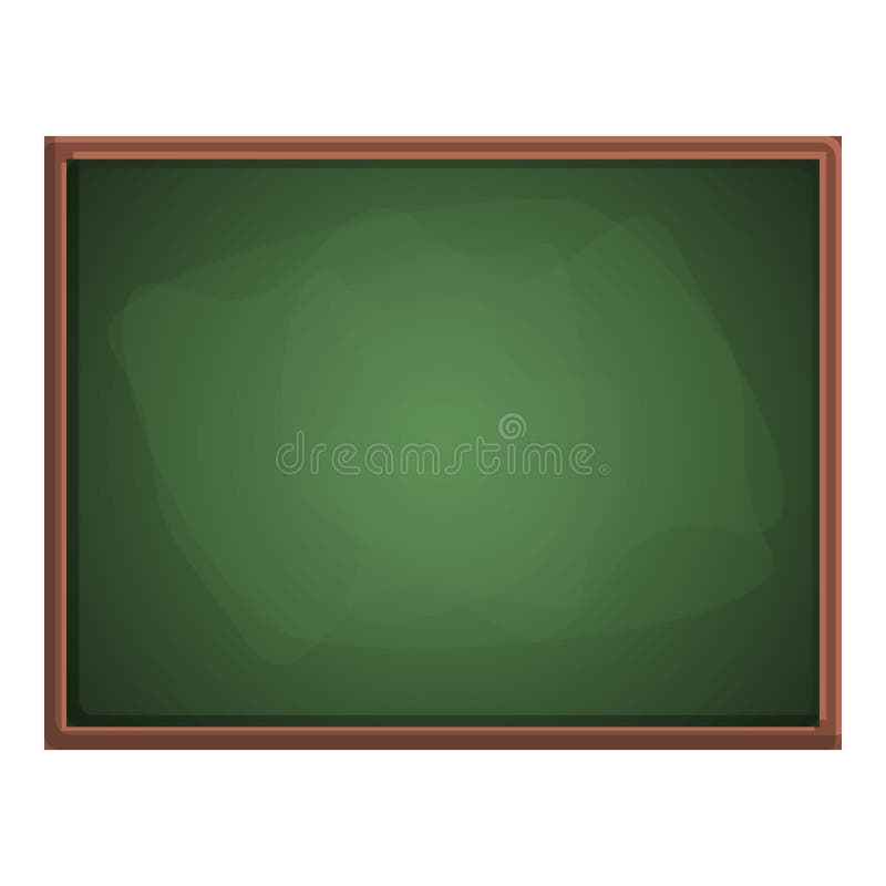 University Chalkboard Icon, Cartoon Style Stock Illustration ...