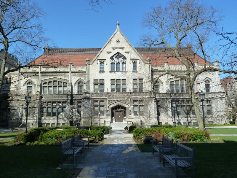 University of Chicago Campus Stock Image - Image of chicago, lavish ...