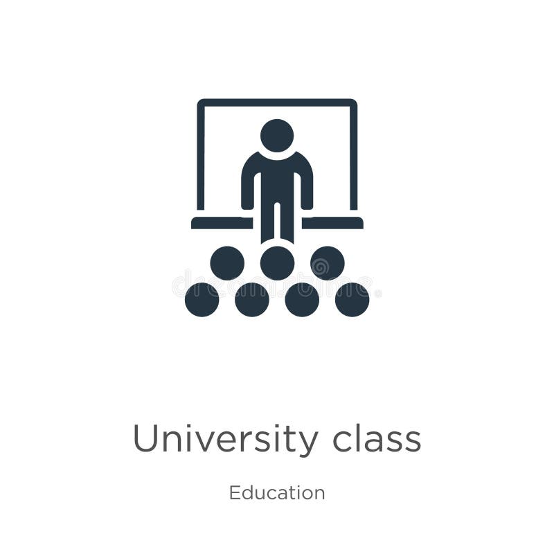 University Class Icon Vector. Trendy Flat University Class Icon from ...