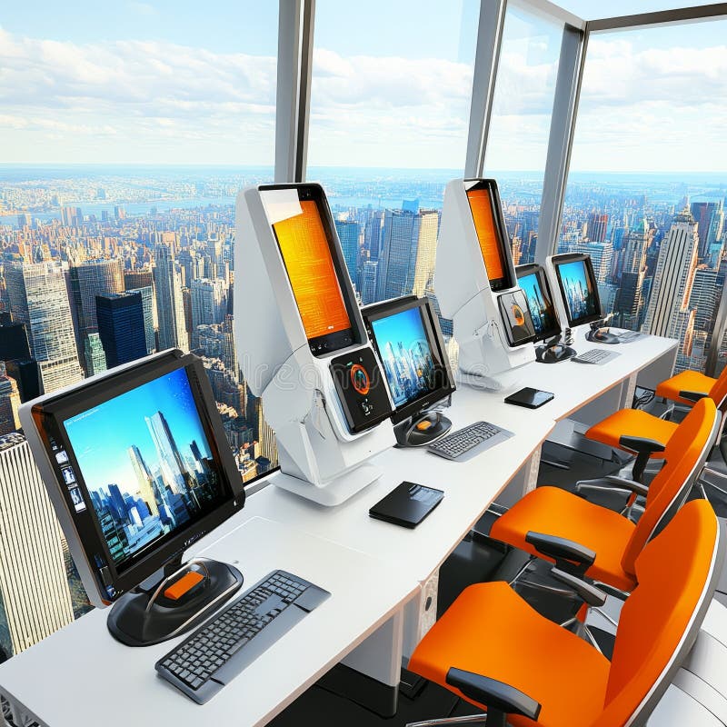 A University Classroom Features a Modern Design and Futuristic Style ...