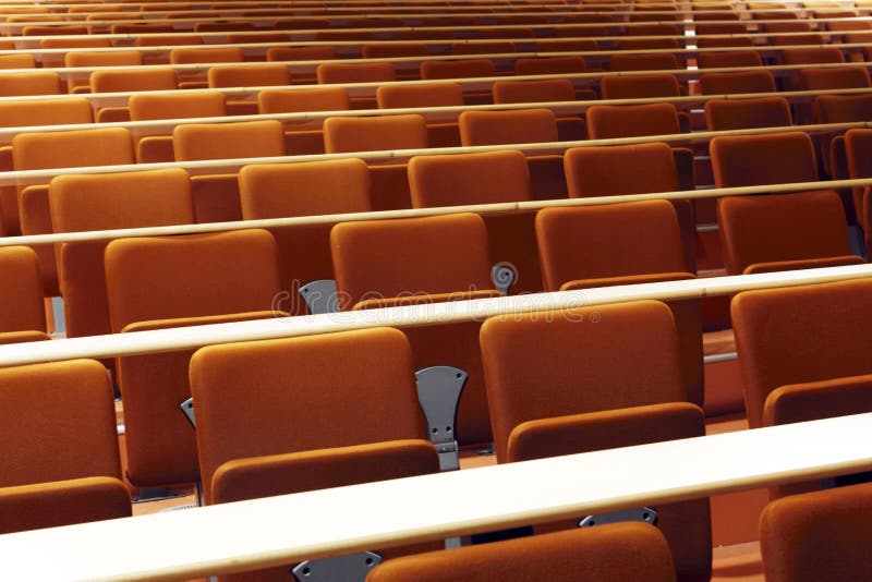 University Classroom Seating Stock Image - Image of college, lecturing ...