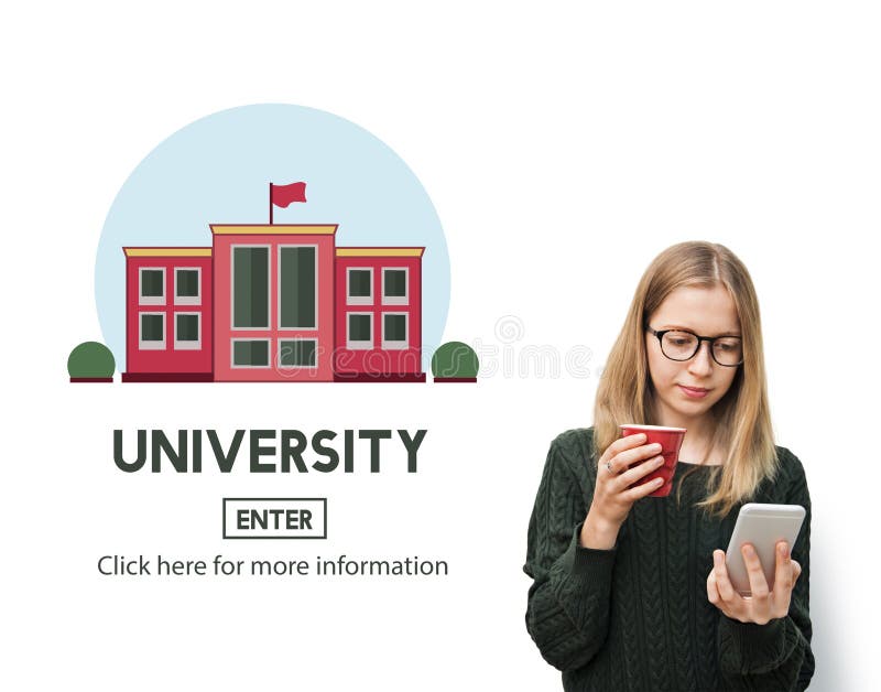 University College Academic Study Education Concept Stock Illustration ...