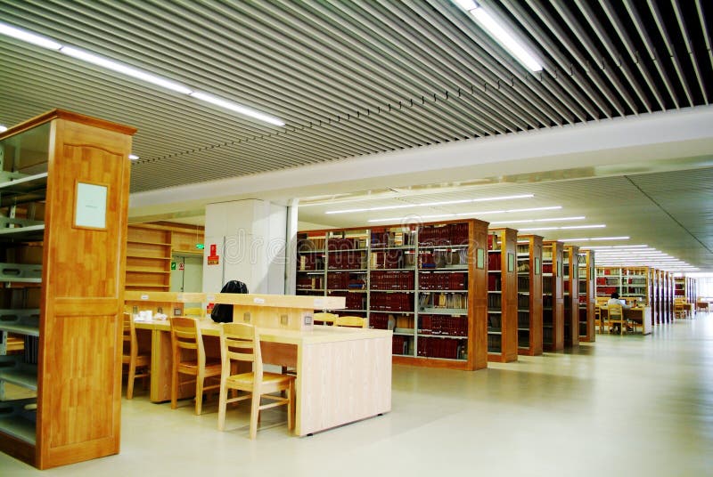 University--College Library Learning Area Stock Image - Image of area ...