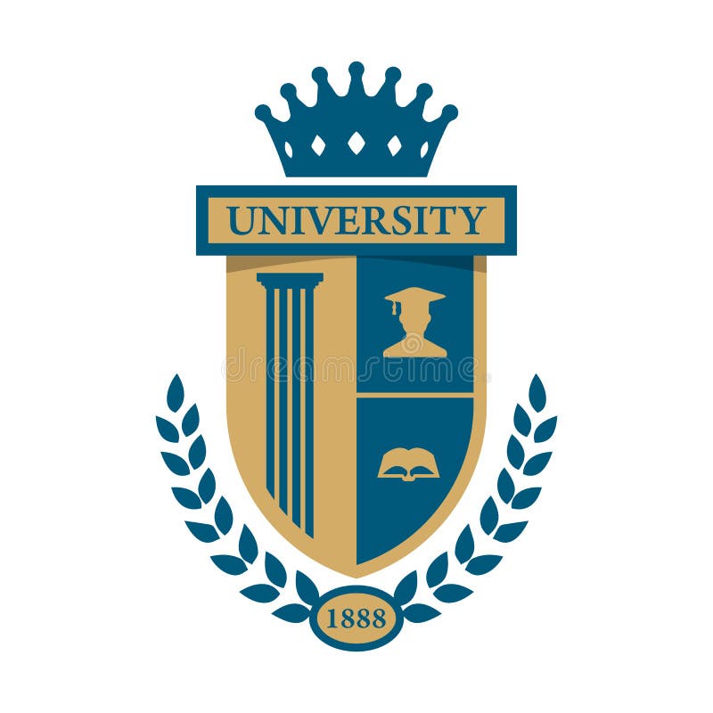 University College School Badge Logo Stock Vector - Illustration of ...
