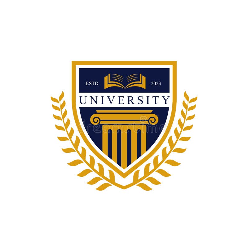 University College School Badge Logo Design Vector Image. Stock Vector ...