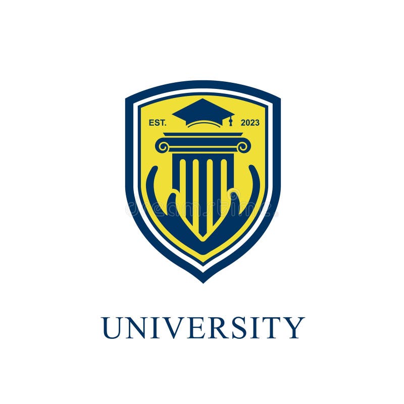 University College School Badge Logo Design Vector Image. Stock Vector ...