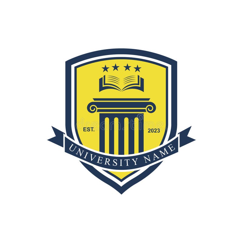 University College School Badge Logo Design Vector Image. Stock Vector ...