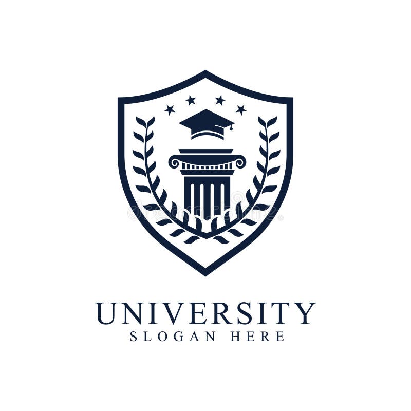 University College School Badge Logo Design Vector Image. Stock Vector ...