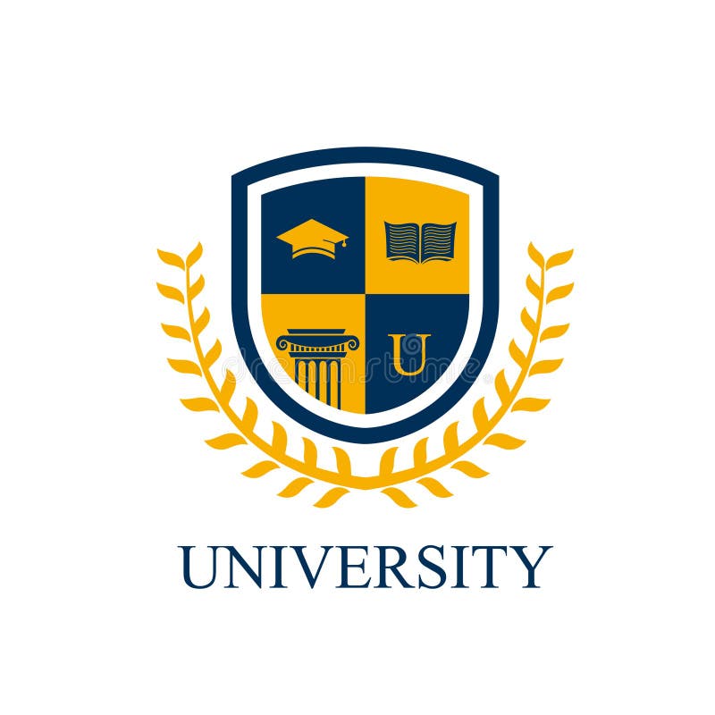 University College School Badge Logo Design Vector Image. Stock Vector ...