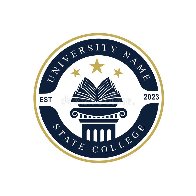University College School Badge Logo Design Vector Image Stock Vector ...