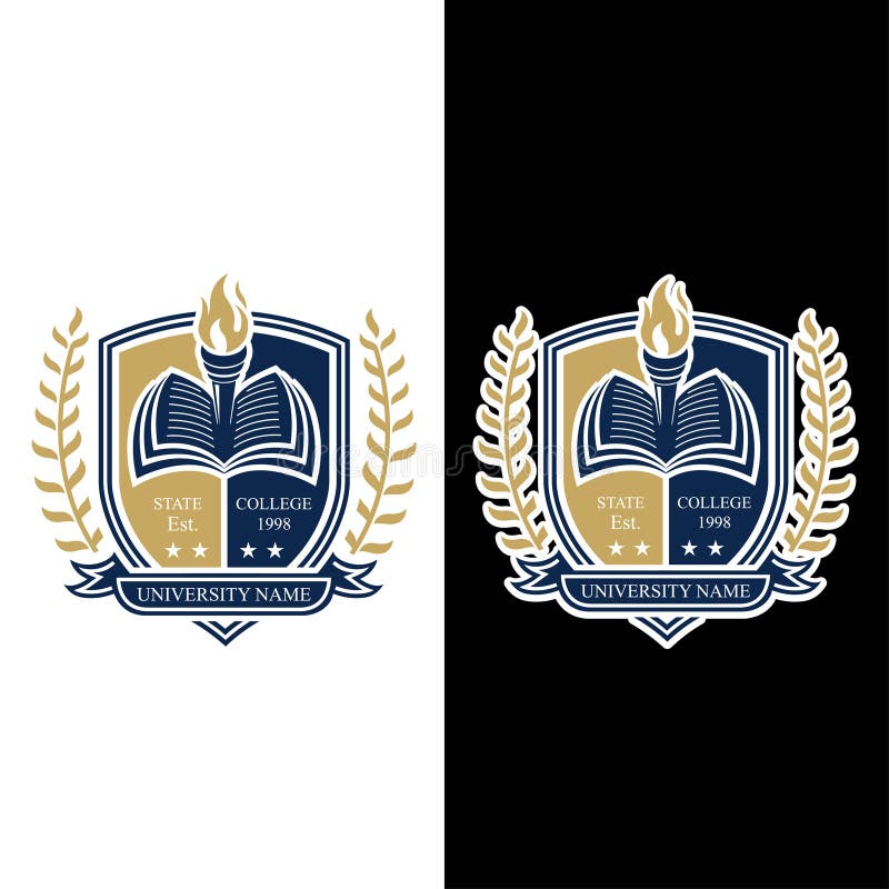 University College School Badge Logo Design Vector Stock Illustration ...