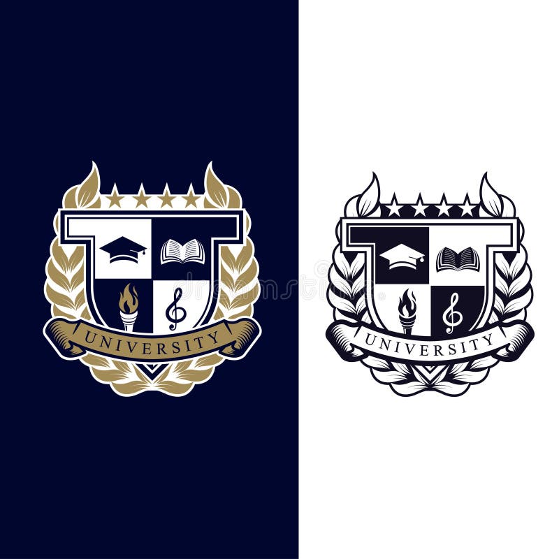 University College School Badge Logo Design Vector Image. Stock Vector ...