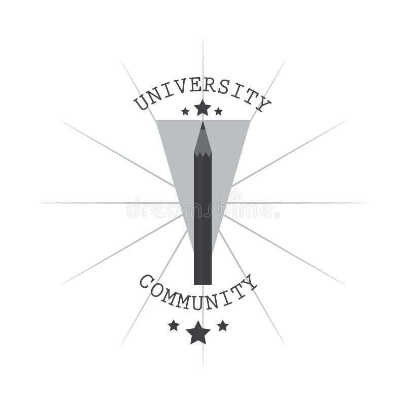 University Community Design. Vector Illustration Decorative Design ...
