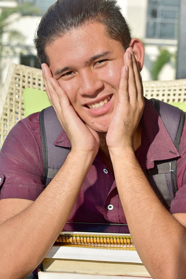 University Diverse Male Student Portrait Stock Image - Image of ...