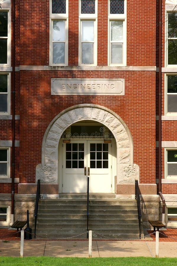 University Engineering Class Building Stock Photo - Image of arch ...