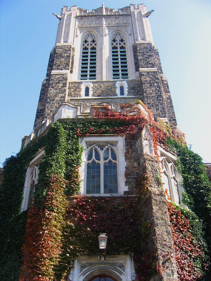 University Entrance at the Fall Stock Image - Image of colorful ...