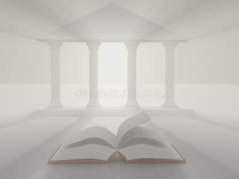 University gate stock illustration. Illustration of structure - 3487191