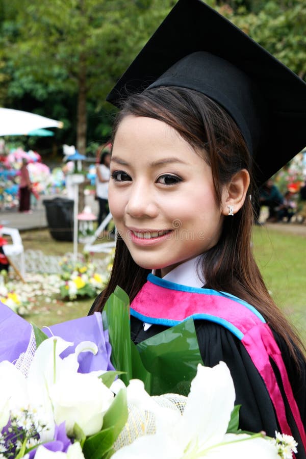 University graduate. stock image. Image of asian, happy - 11104323