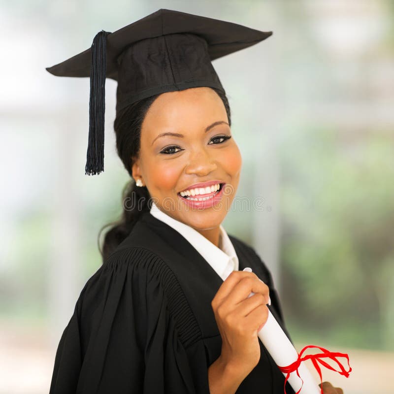 University Graduate Close Up Stock Photo - Image of certificate ...