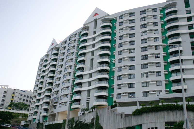 The University Hall Residence at the HKUST 2 Sept 2004 Editorial Stock ...