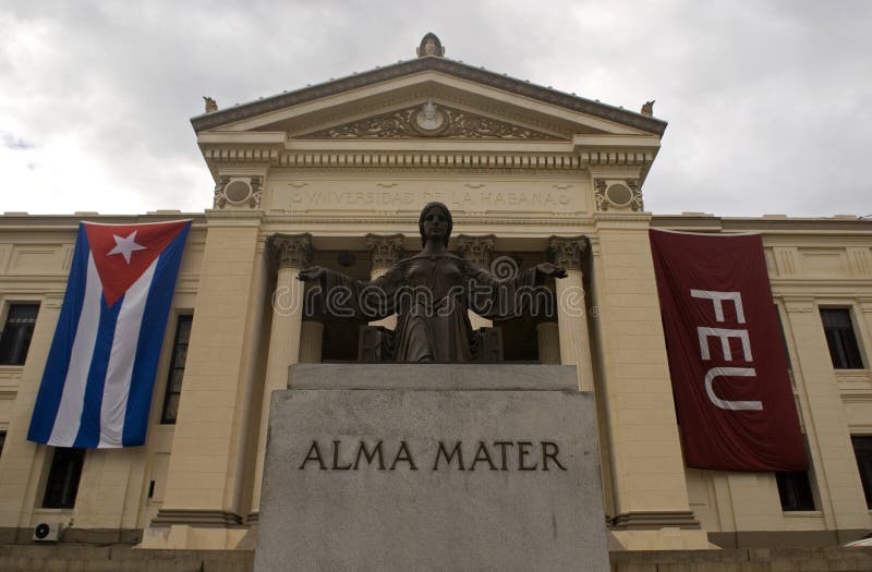 University, Havana, Cuba editorial stock photo. Image of exterior ...